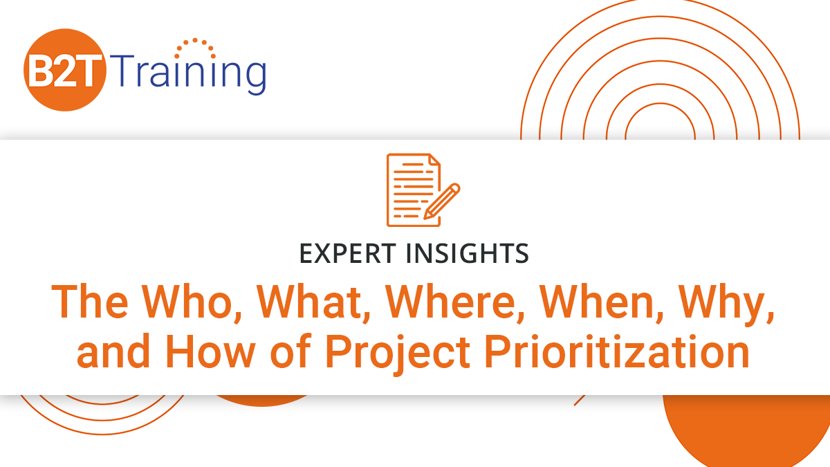 The Who, What, Where, When, Why, and How of Project Prioritization ...
